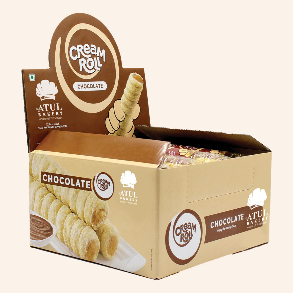 Chocolate CreamRoll 12pcs – Atul Bakery