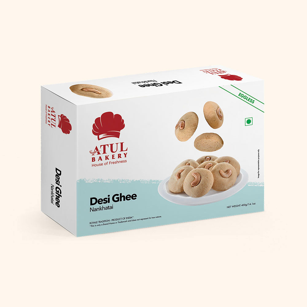 Desi Ghee Nankhatai 200g – Atul Bakery