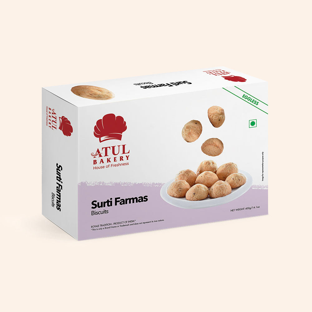 Surti Biscuit Farmas 400G – Atul Bakery