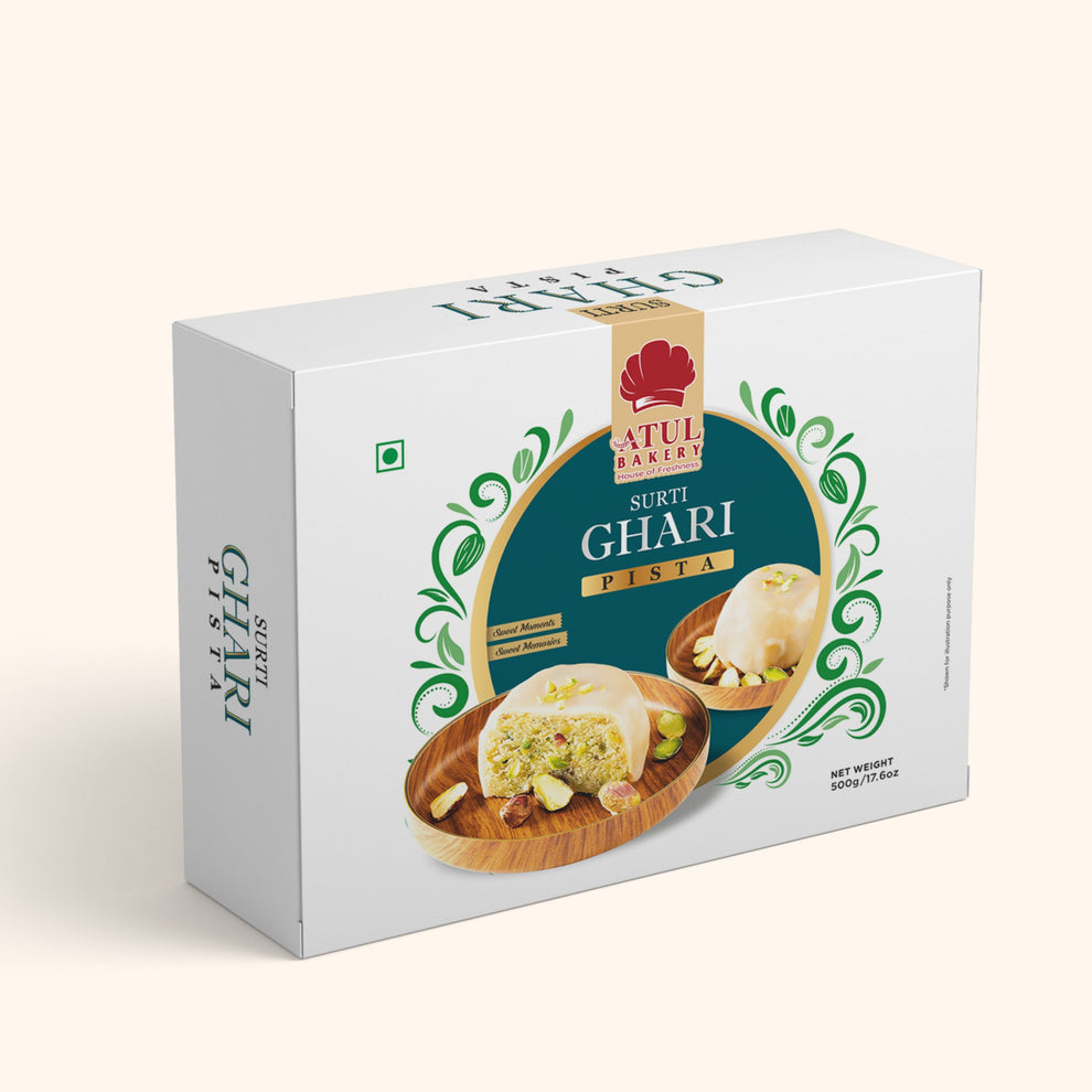 Surti Ghari Pista 500g – Atul Bakery