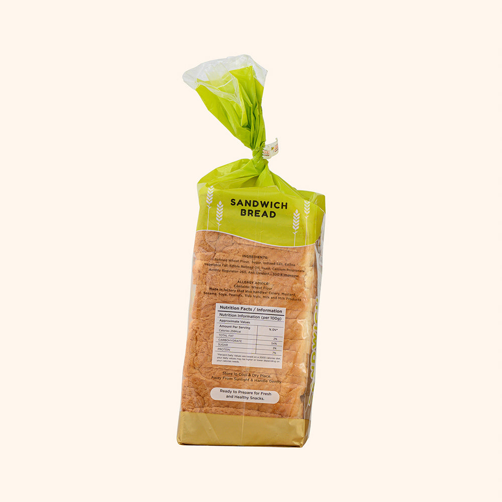 Sandwich Bread 800g – Atul Bakery