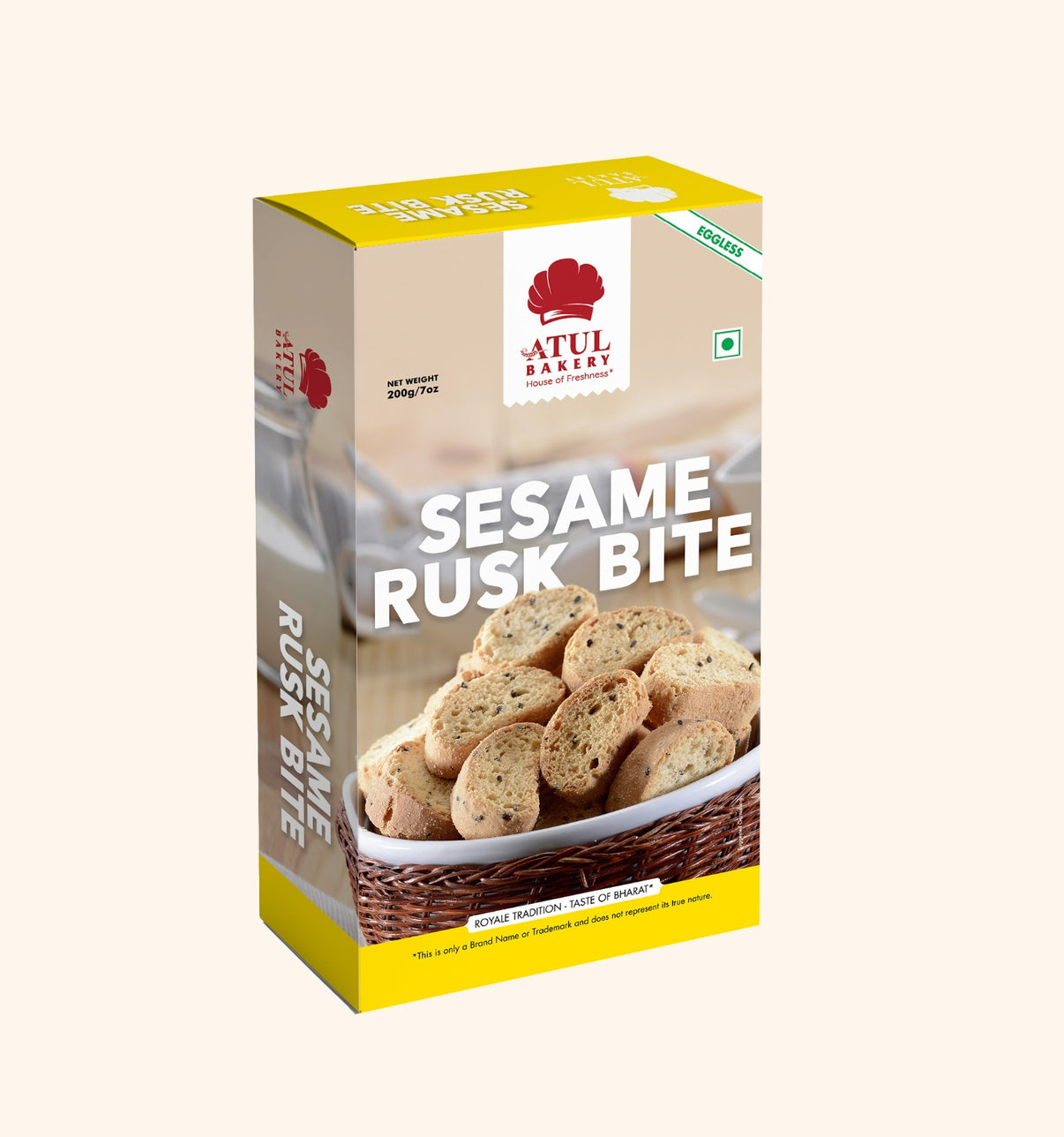 Sesame Rusk Bite 200g – Atul Bakery